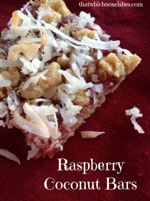 Raspberry Coconut Bars ⋆ That Which Nourishes