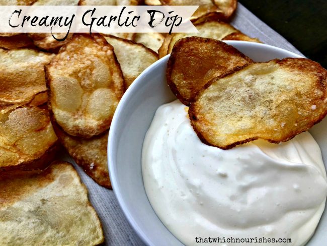 Creamy Garlic Dip ⋆ That Which Nourishes