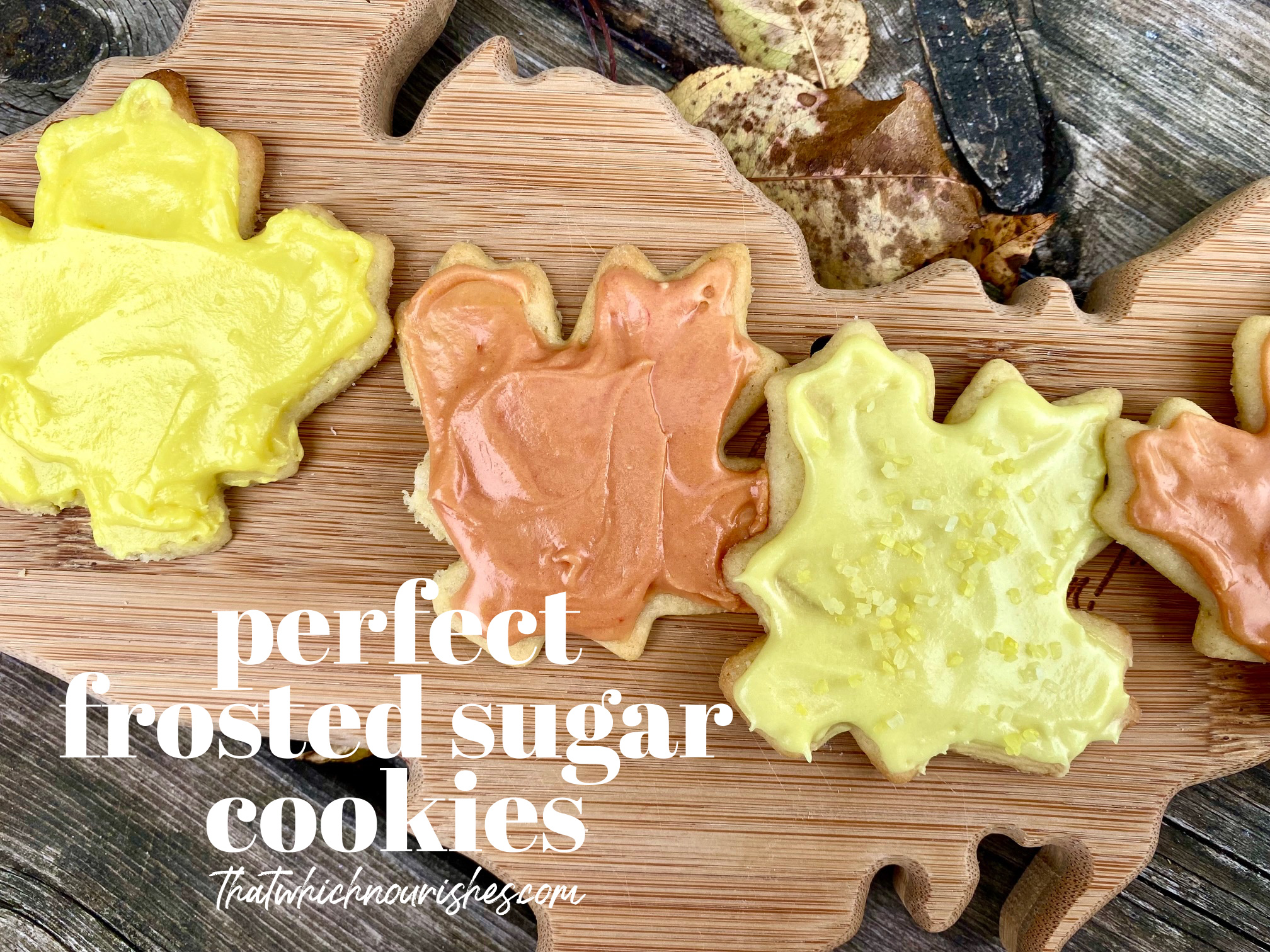 Perfect Frosted Sugar Cookies (Fall) ⋆ That Which Nourishes